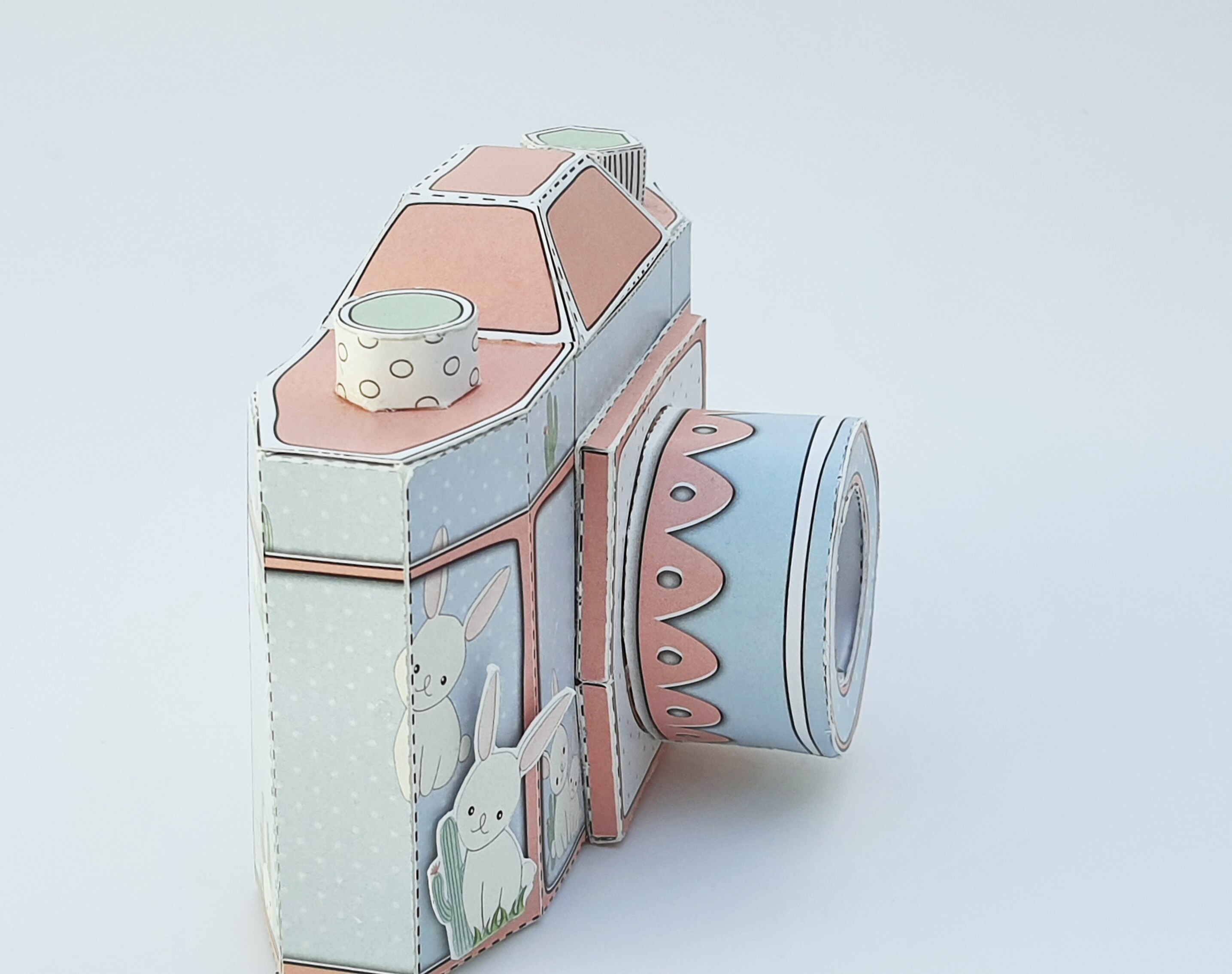 DIY 3D Papercraft CAMERA Templates Craft Lover KIT Accessory | Etsy