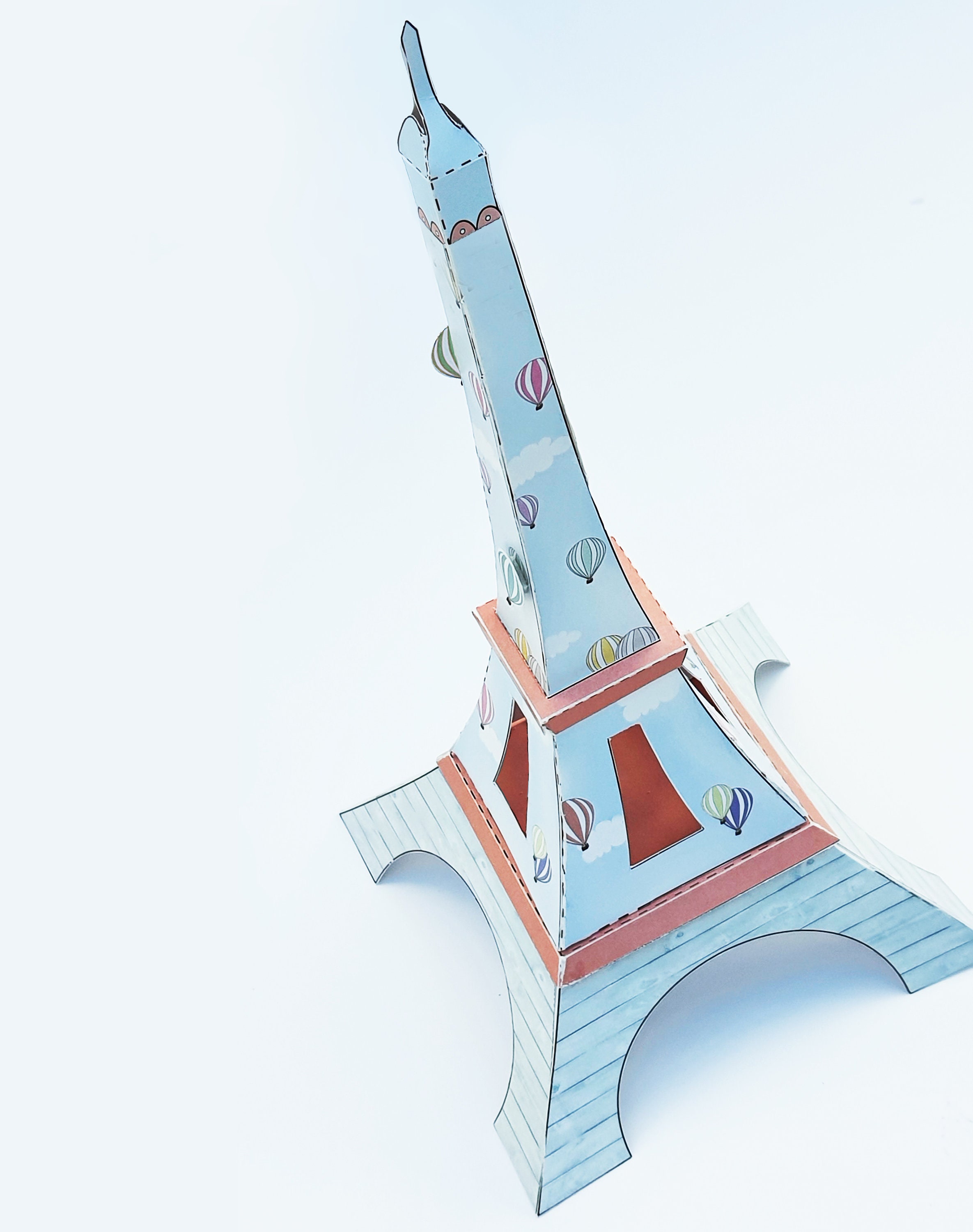 A design creative Eiffel Tower 3d paper kit model for craft | Etsy