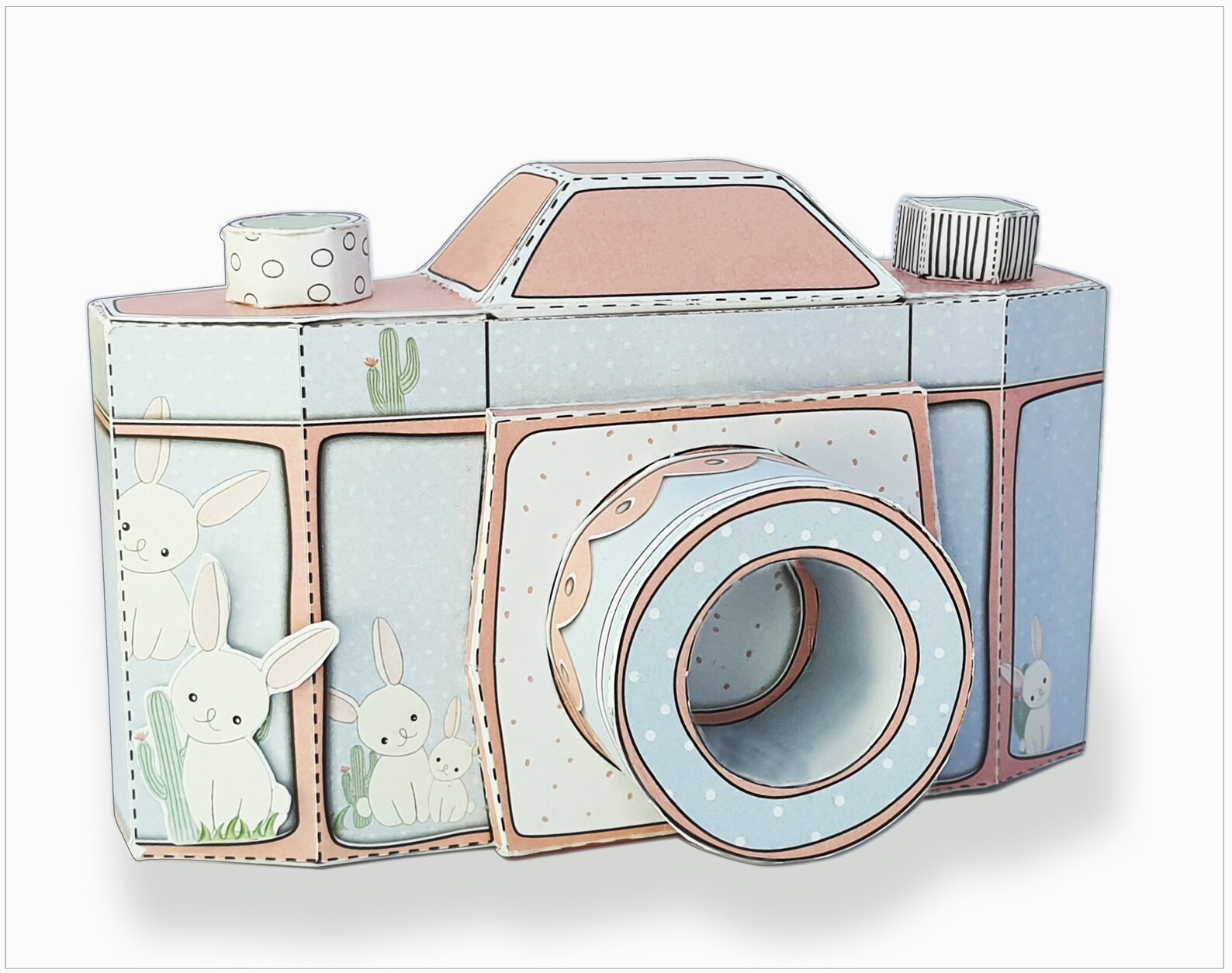 DIY 3D Papercraft CAMERA Templates Craft Lover KIT Accessory | Etsy