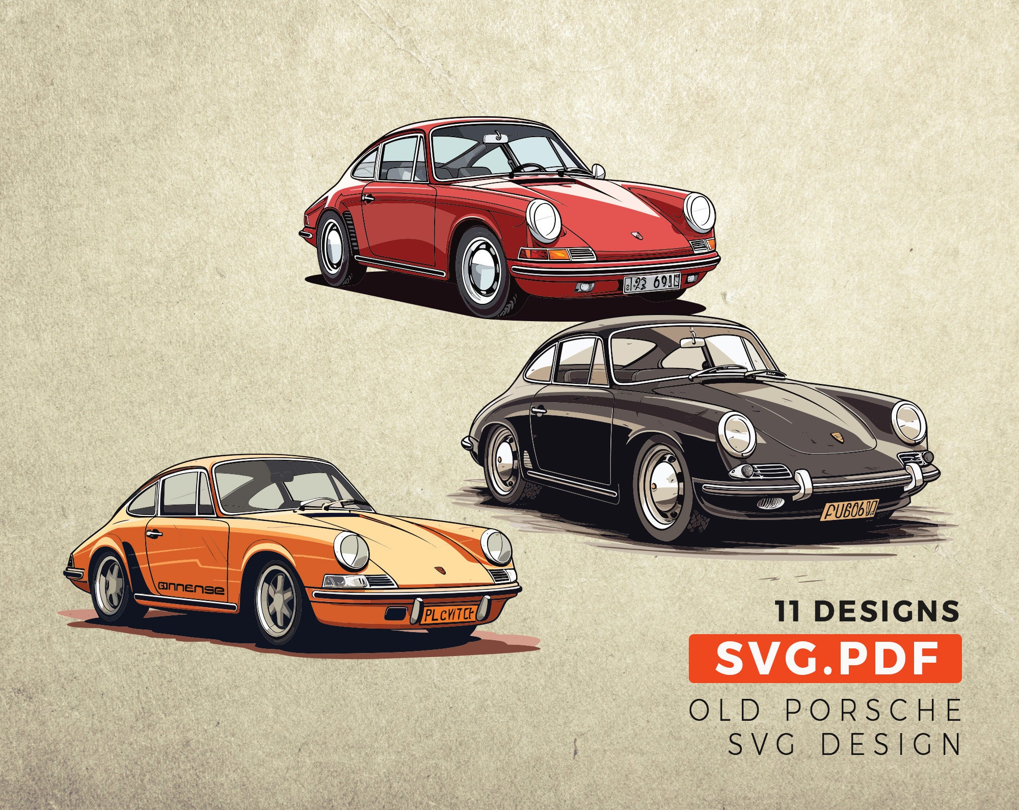 Old Porsche ,old Porsche Svg, Old Sports Car , Sports Car Svg, Car Svg ...