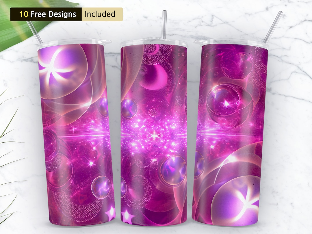 Sparkling Air Bubbles 20 Oz Skinny Tumbler Sublimation Design, Instant ...