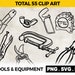 Tools & Equipment, Toolkit Designs SVG PNG PDF, Clipart, Personal and ...