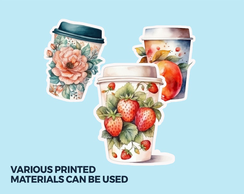Disposable Cup, Plastic Cup, Fruit Pattern, Coffee Cup, Fruit Juice ...
