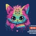 Pastelpunk Horrorcore Cat Svg Design, Cat SVG. Digital Print, Instant ...