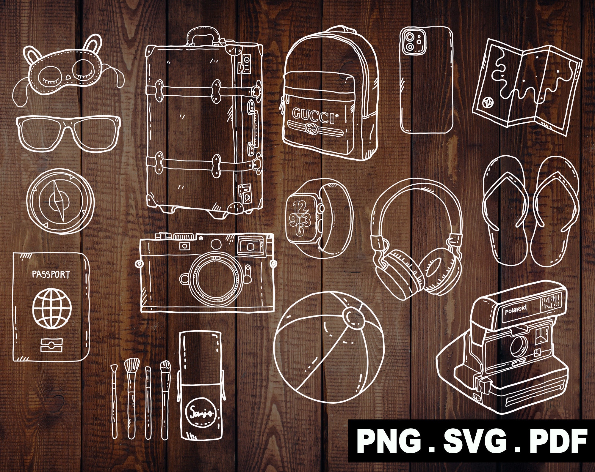 Travel Icon Designs, SVG, PNG, PDF, Clipart, Personal and Commercial ...