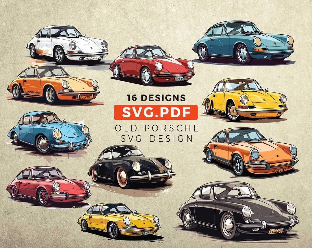 Old Porsche ,old Porsche Svg, Old Sports Car , Sports Car Svg, Car Svg ...