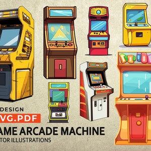 Game Arcade Machine Clipart, Game Arcade Machine Svg, Game Arcade ...