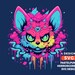 Pastelpunk Horrorcore Cat Svg Design, Cat SVG. Digital Print, Instant ...