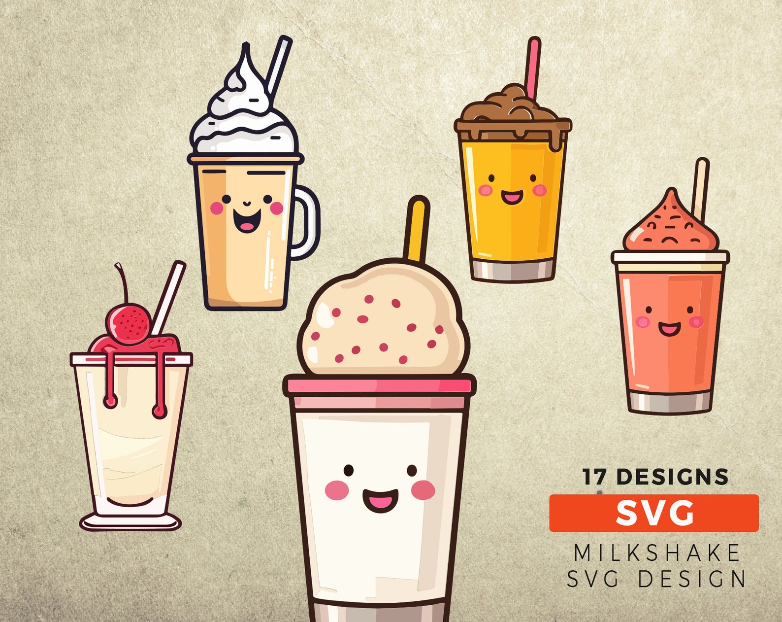 Milkshake and Smoothie Svg Design, Milkshake SVG. Digital Print ...
