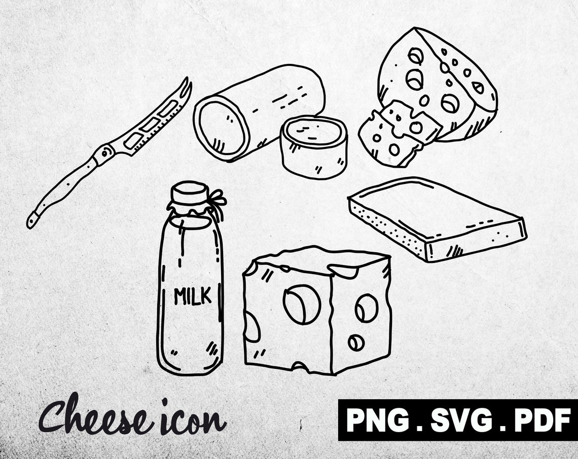 Cheese Designs SVG PNG PDF Clipart Personal and Commercial | Etsy