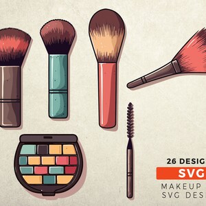 Makeup Set Vector Image, Cosmetics Vector Image. Digital Print, Instant ...