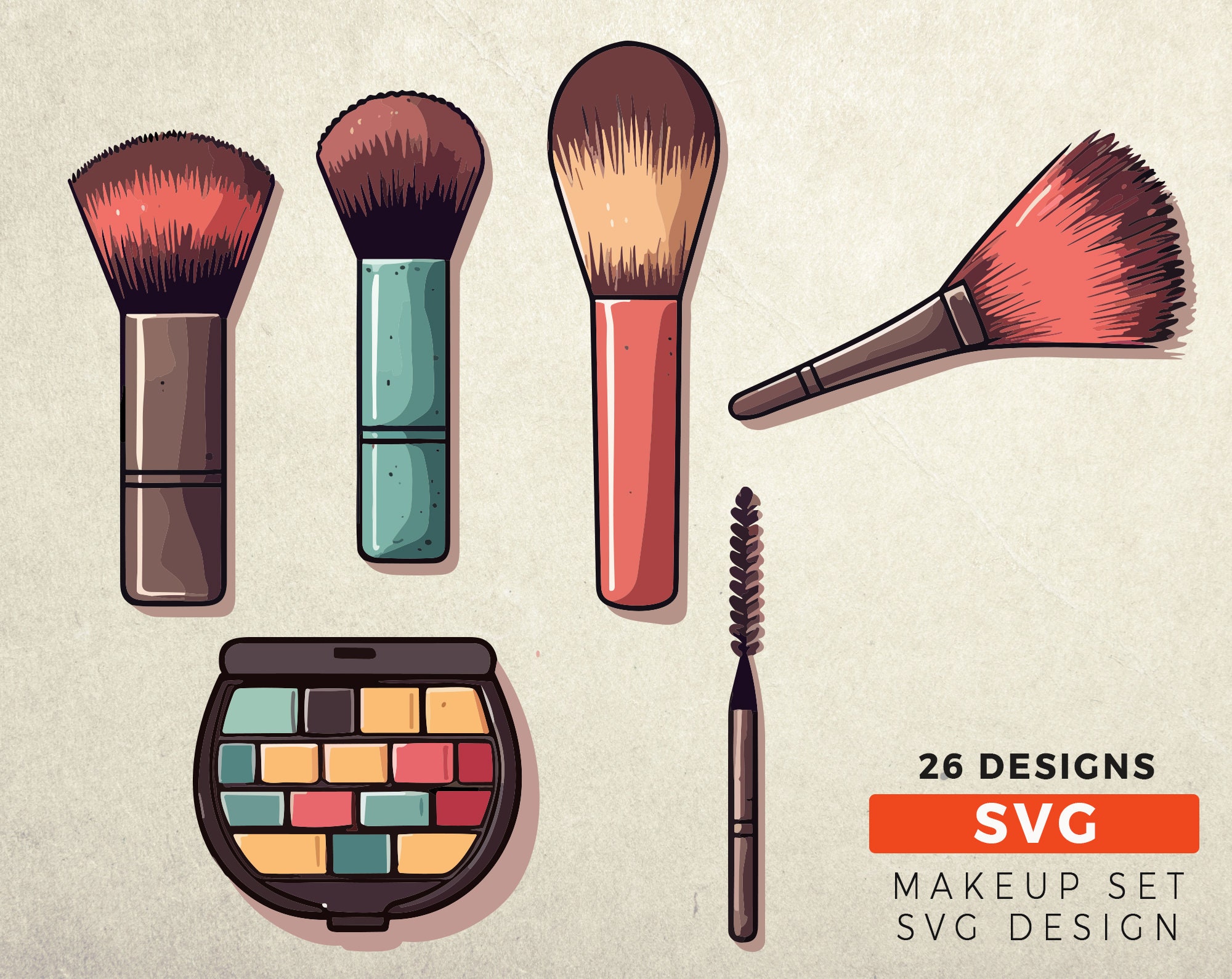Makeup Set Vector Image, Cosmetics Vector Image. Digital Print, Instant ...