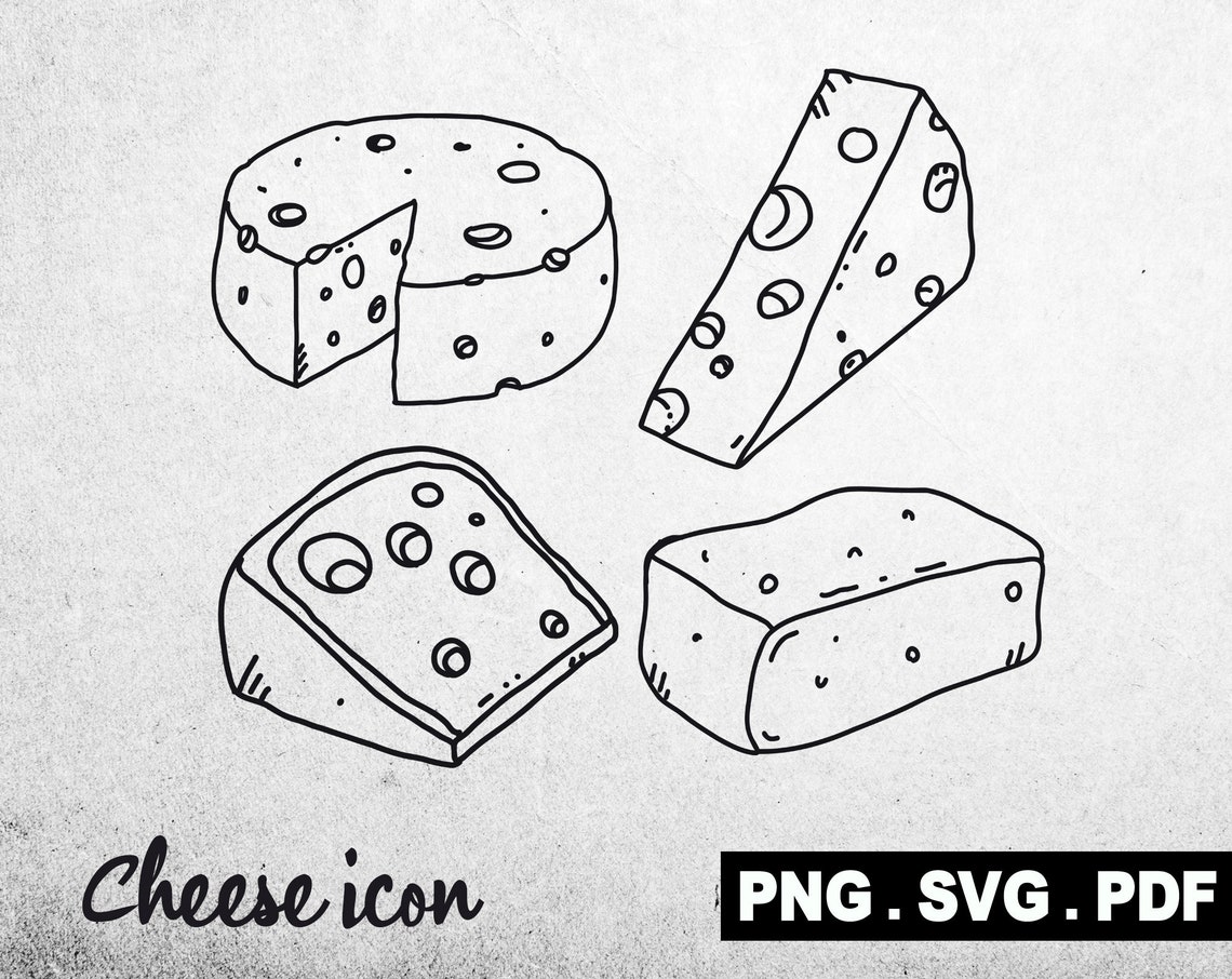 Cheese Designs SVG PNG PDF Clipart Personal and Commercial - Etsy