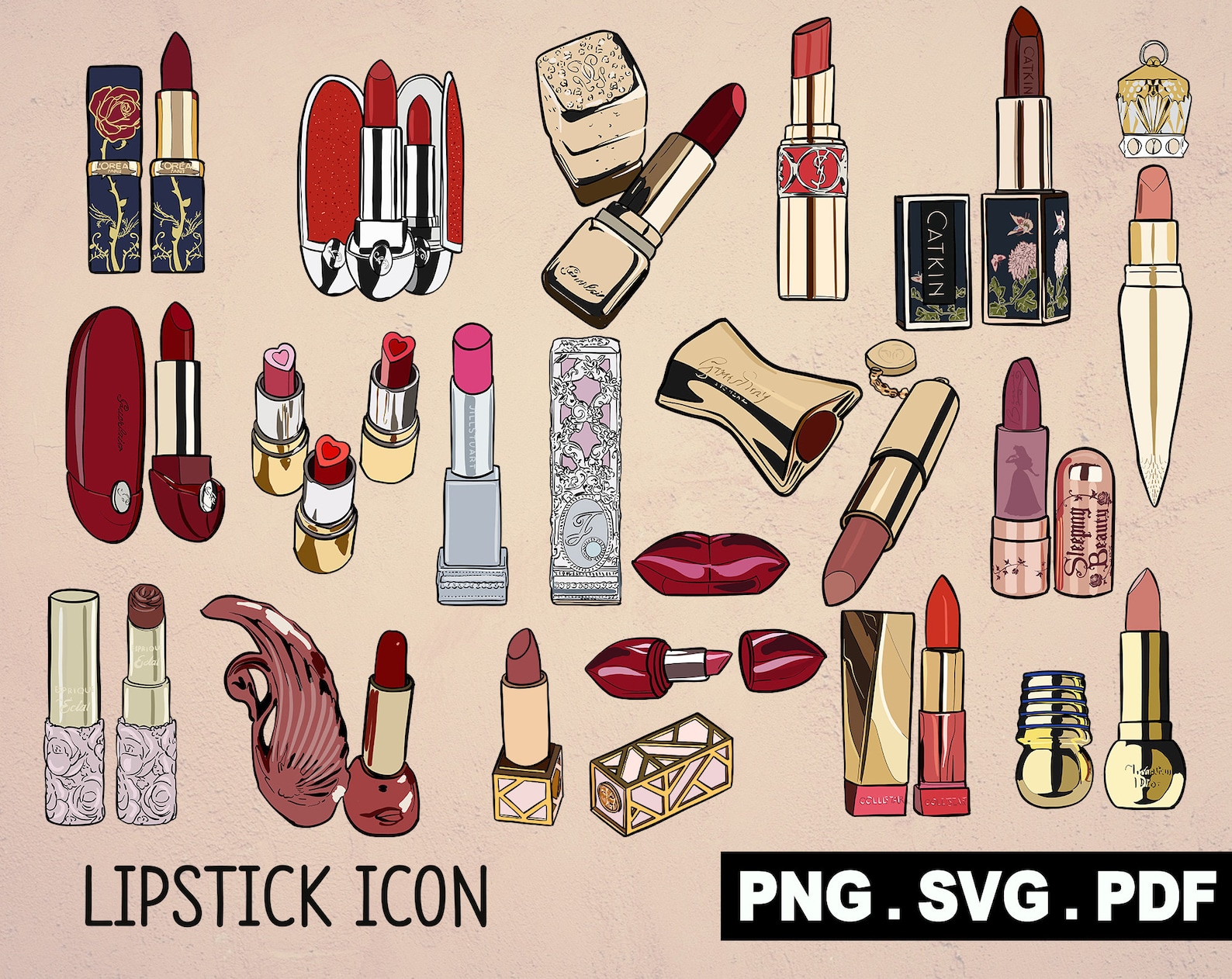 Rossetto Disegni, SVG, PNG, PDF, Clipart, Uso personale e commerciale ...