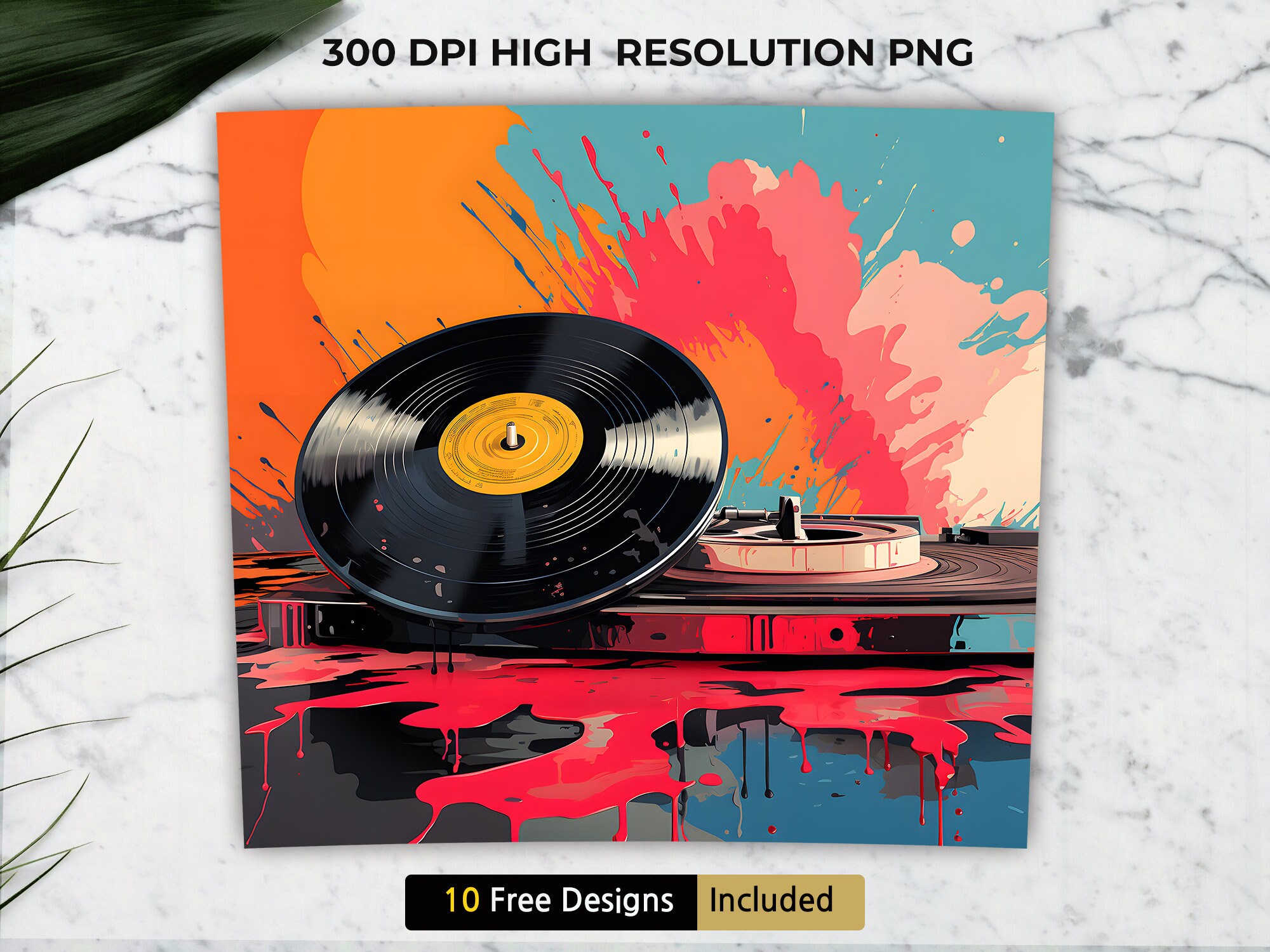 Vinyl Record and Coloring 20 Oz Skinny Tumbler Sublimation Design ...