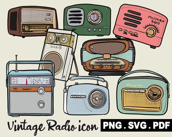Antique Radio Clip Art