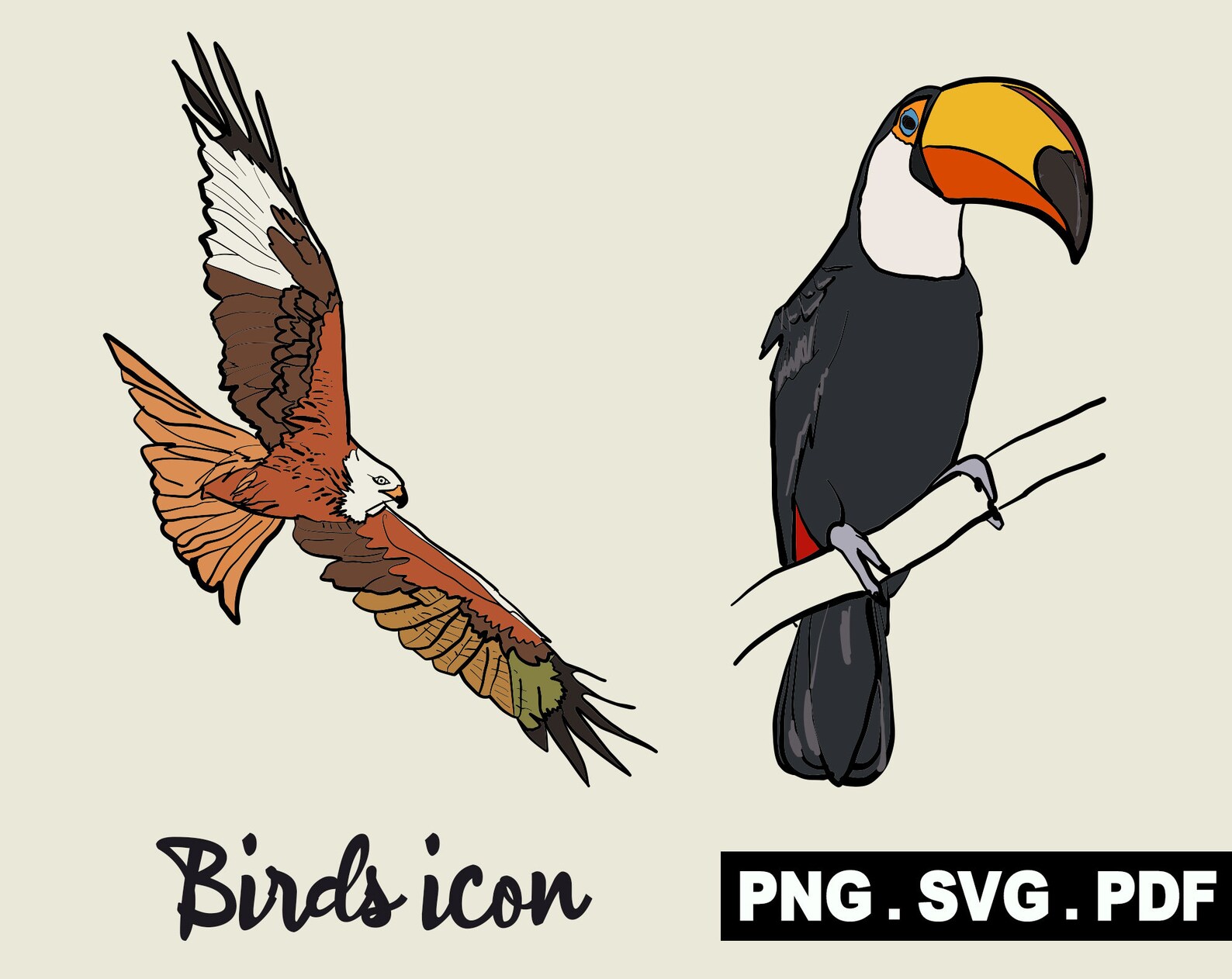 Birds Designs SVG PNG PDF, Clipart, Personal and Commercial Use ...