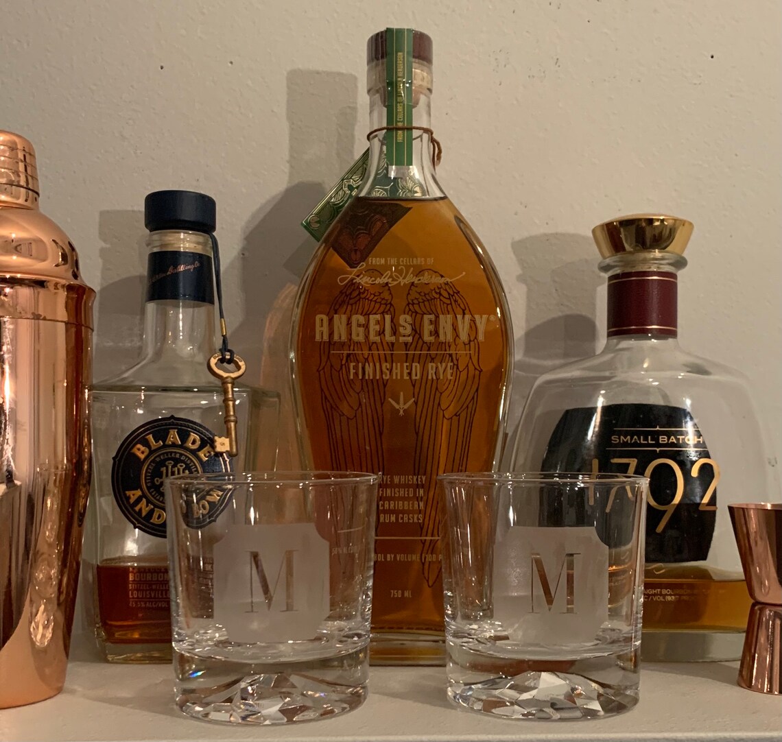 Custom Bourbon Glass Etsy