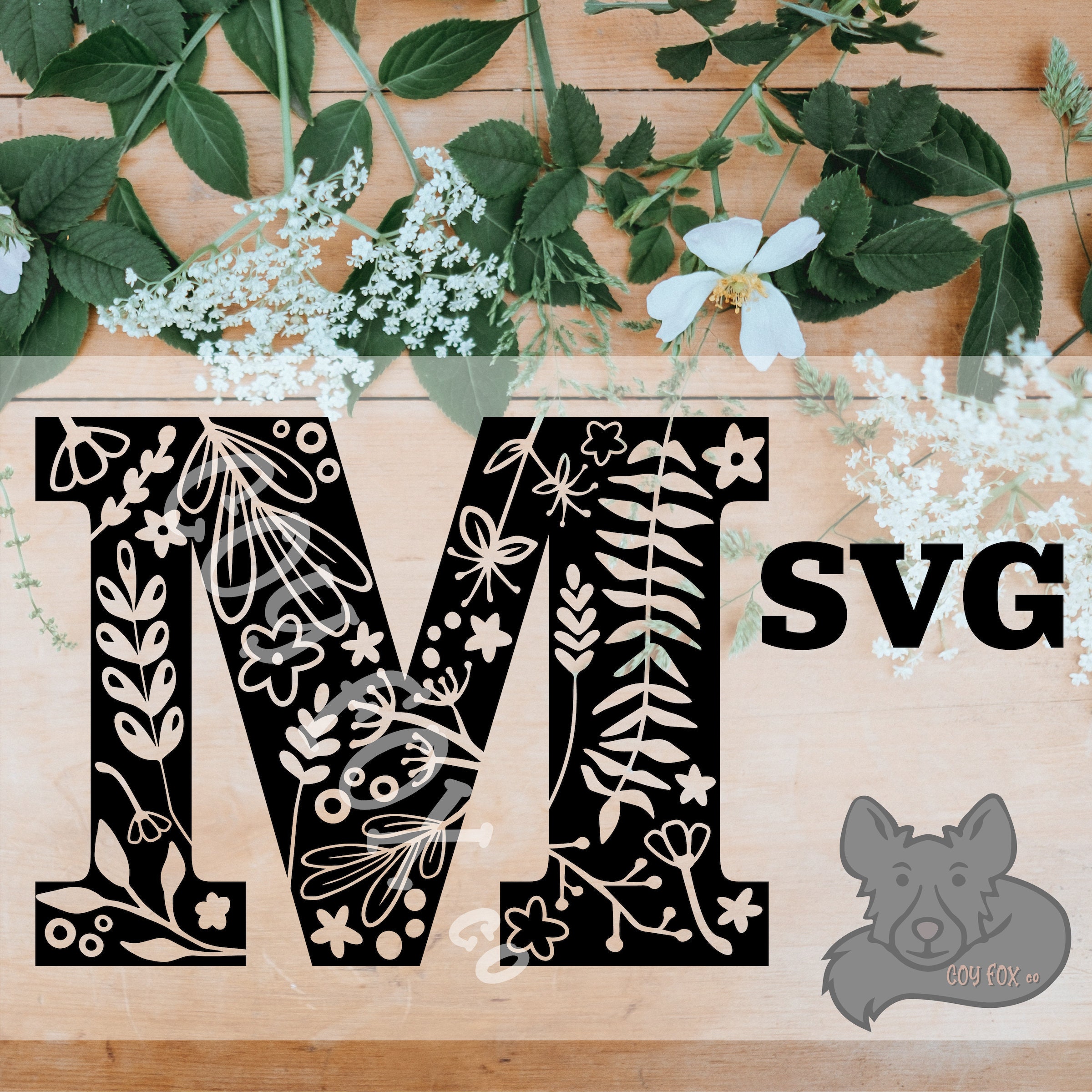 Initial M Monogram Clip Art