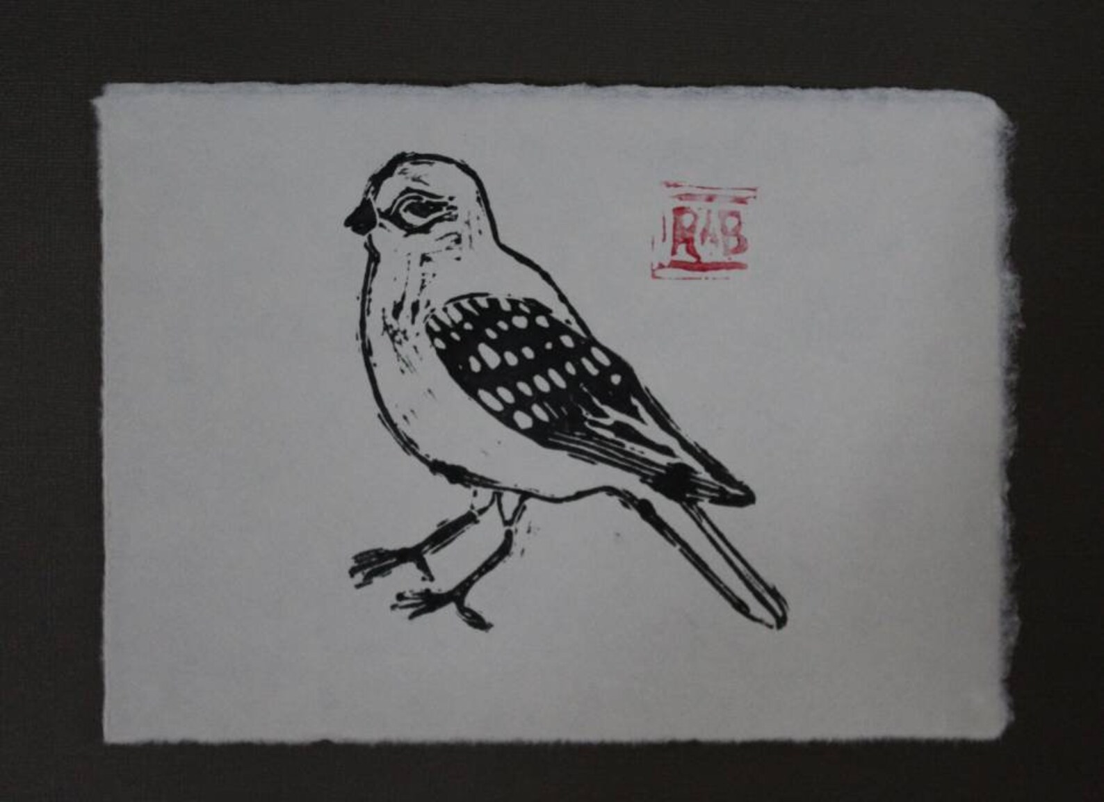 Lino Cut Print of a Bird, Home Decor , Art. - Etsy
