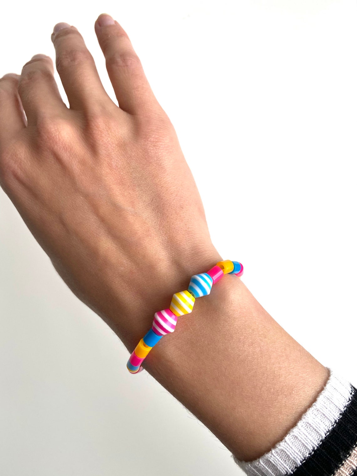 Rainbow Indie Boho Seed Bead Bracelet Pride Collection 3 - Etsy