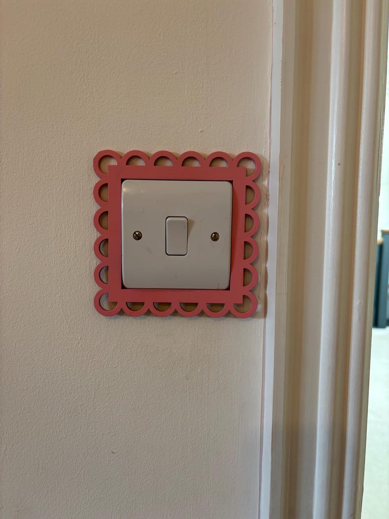 Scallop Edge Light Switch Surround: Decorative Wall Plate - Etsy
