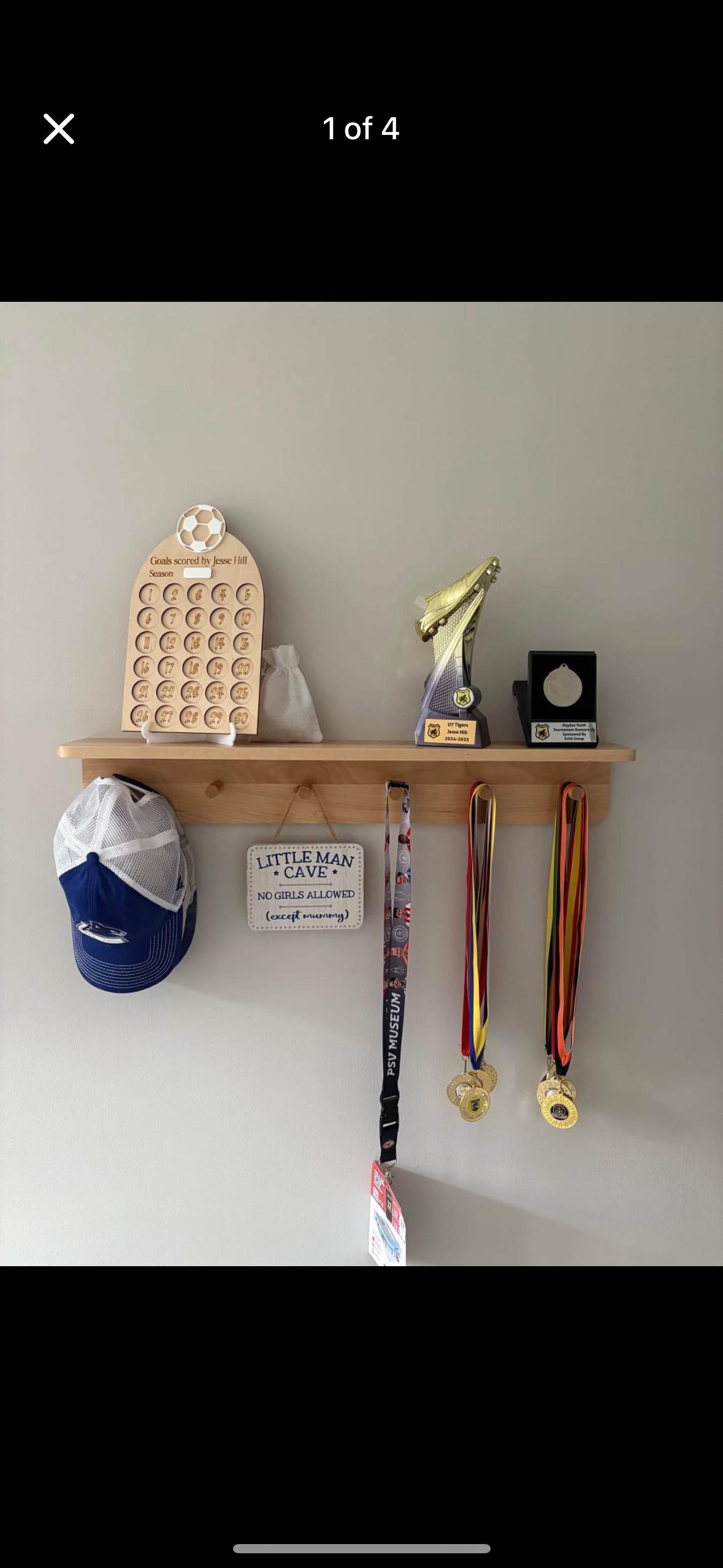 Personalised Football Goal Tracker | Custom Striker Gift | Goal Scorer ...