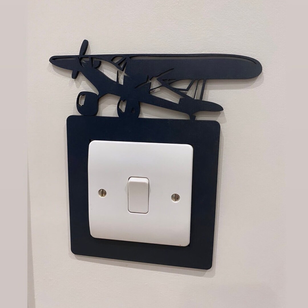 Light Switch Surround, Light Switch Cover, Planes Themed Nursery Decor ...