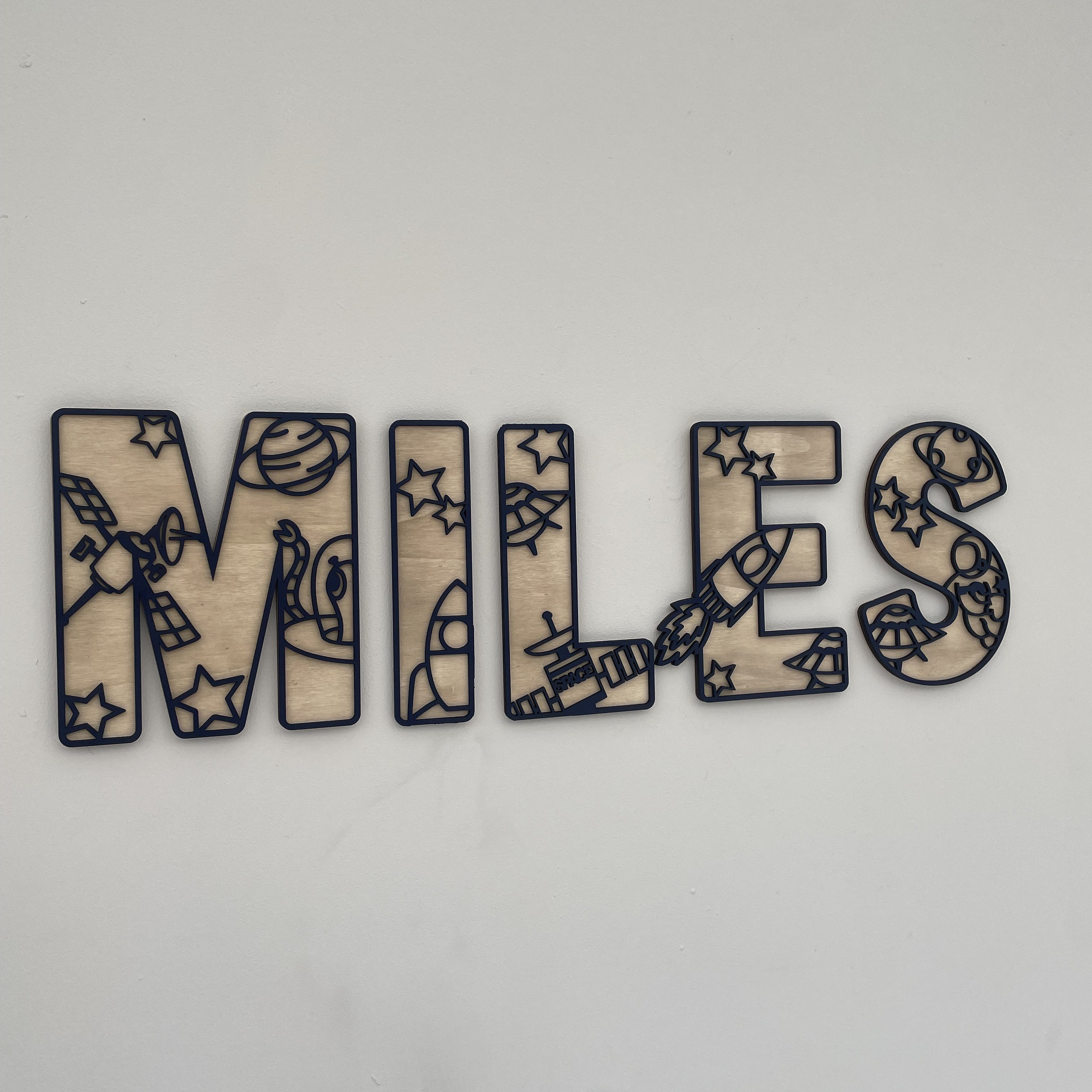 Space Theme Letters Space Sign Space Name Sign Space - Etsy UK