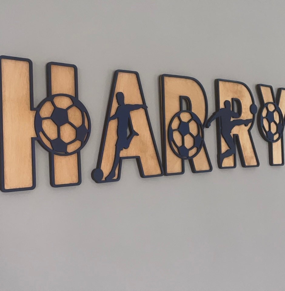 Football Alphabet Letters Football Sign Football Letters | Etsy UK