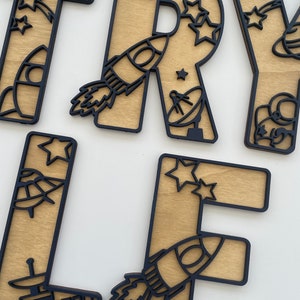 Space Theme Letters - Space Sign - Space Name Sign - Space Theme ...