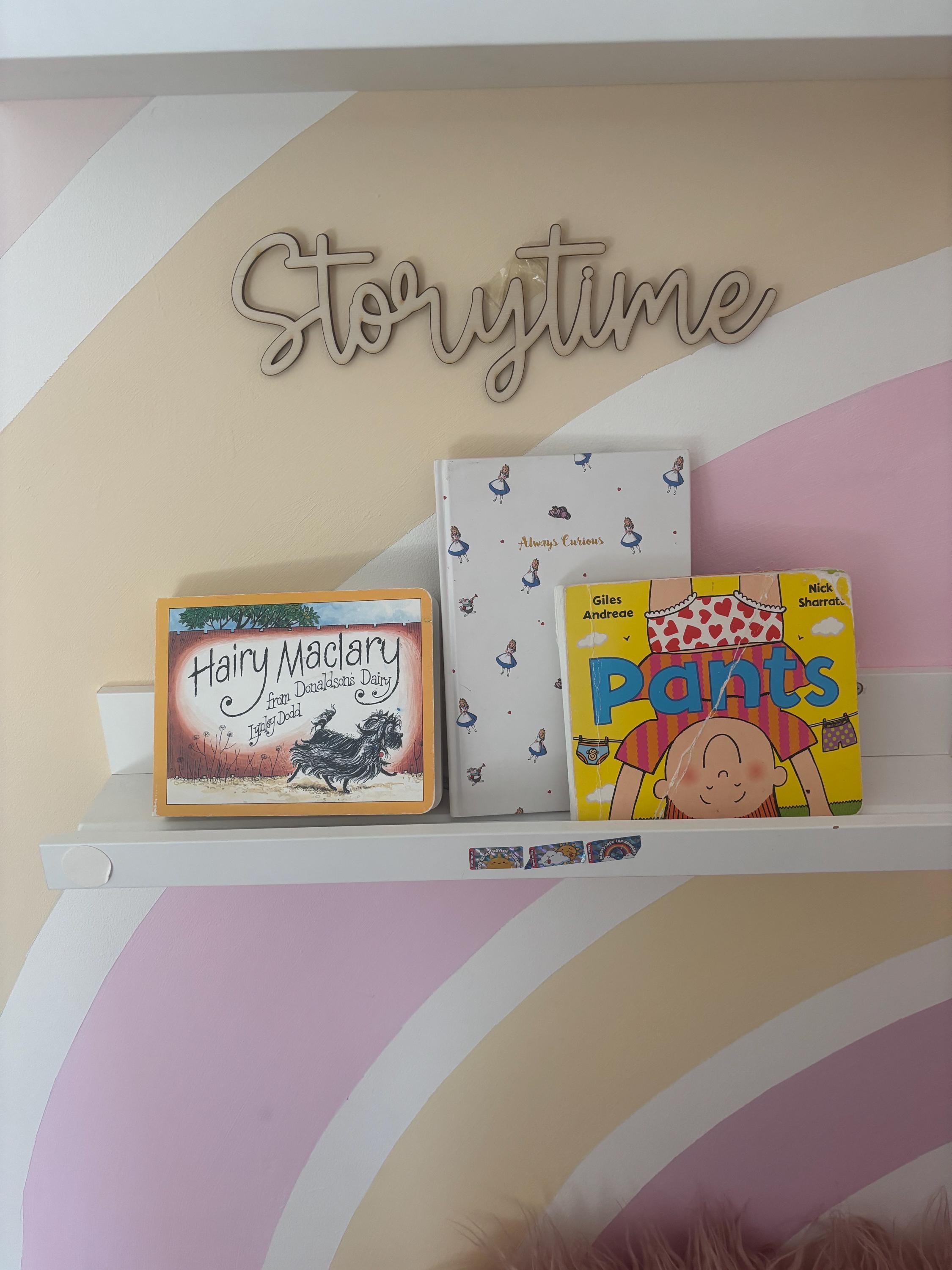 Boho Story Time Wooden Wall Sign - Nursery & Reading Nook Decor - Etsy