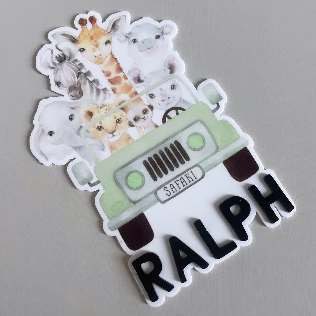 Safari Room Sign Jungle Animals Room Sign Personalised - Etsy