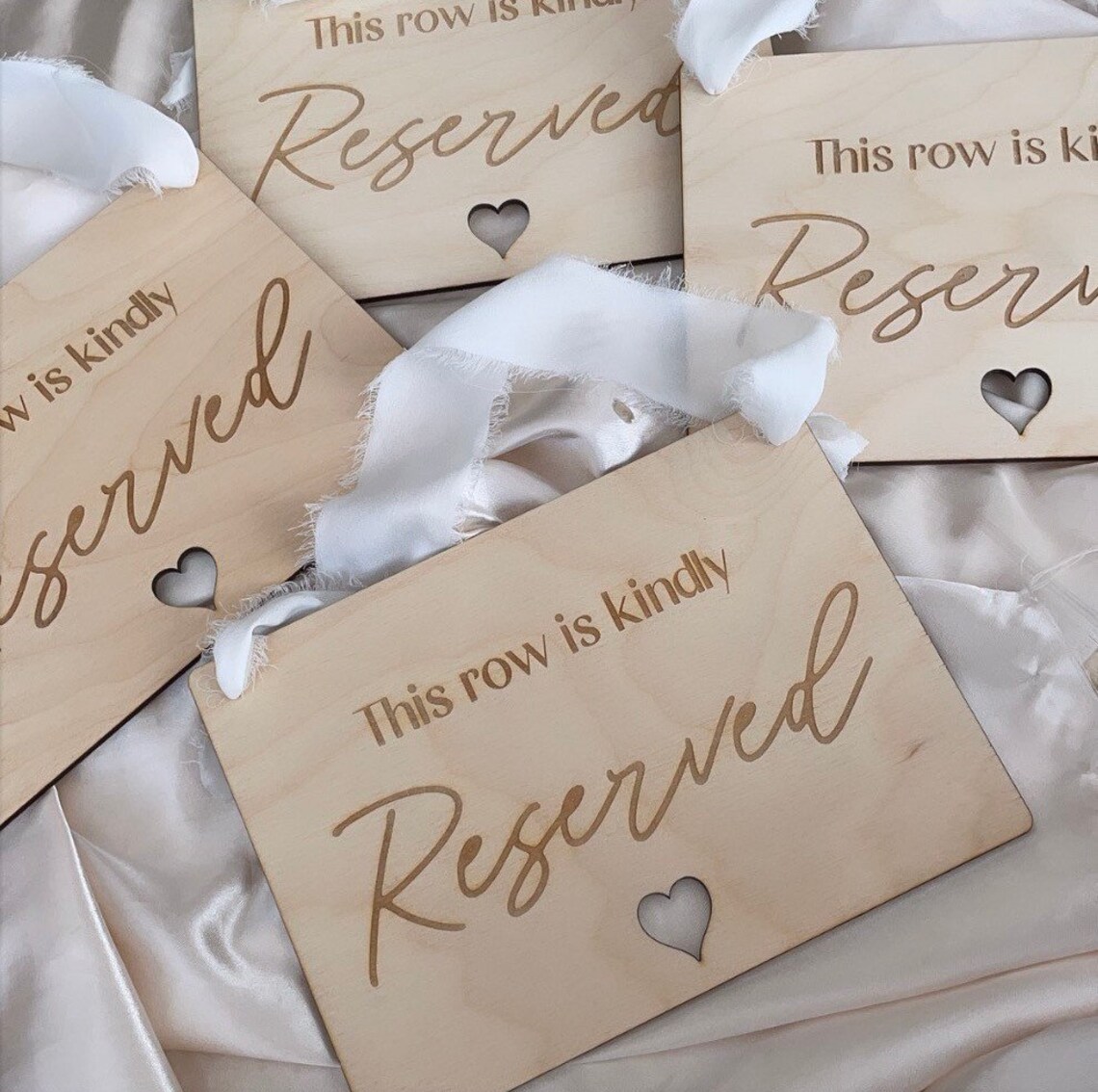 Wedding Reserved Signs Reserved Seat Sign Wedding Chair - Etsy UK