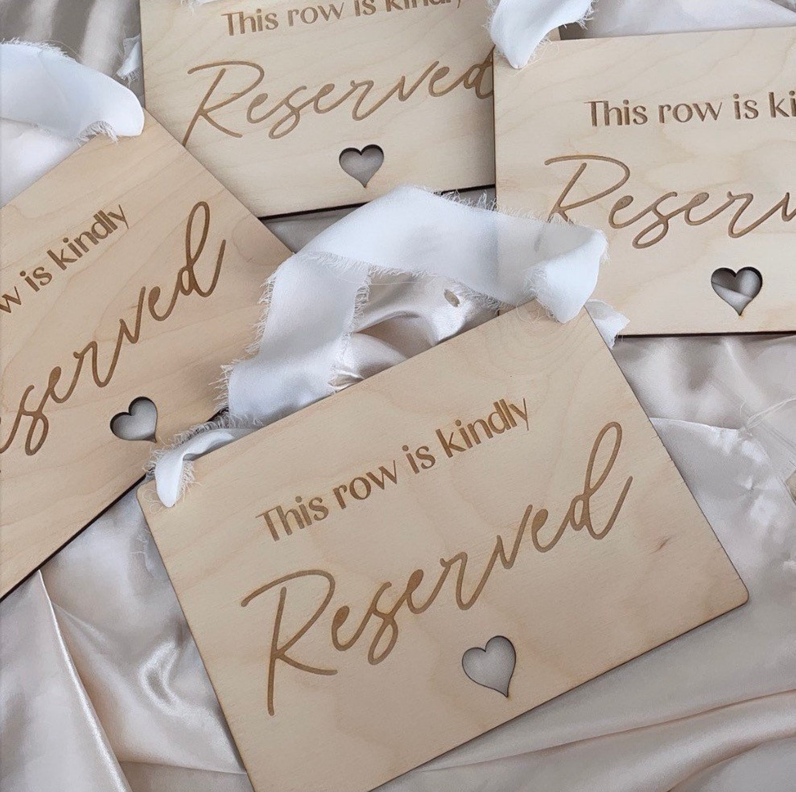Wedding Reserved Signs Reserved Seat Sign Wedding Chair - Etsy UK