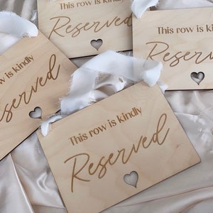 Wedding Reserved Signs | Reserved Seat Sign | Wedding Chair Sign, Boho ...
