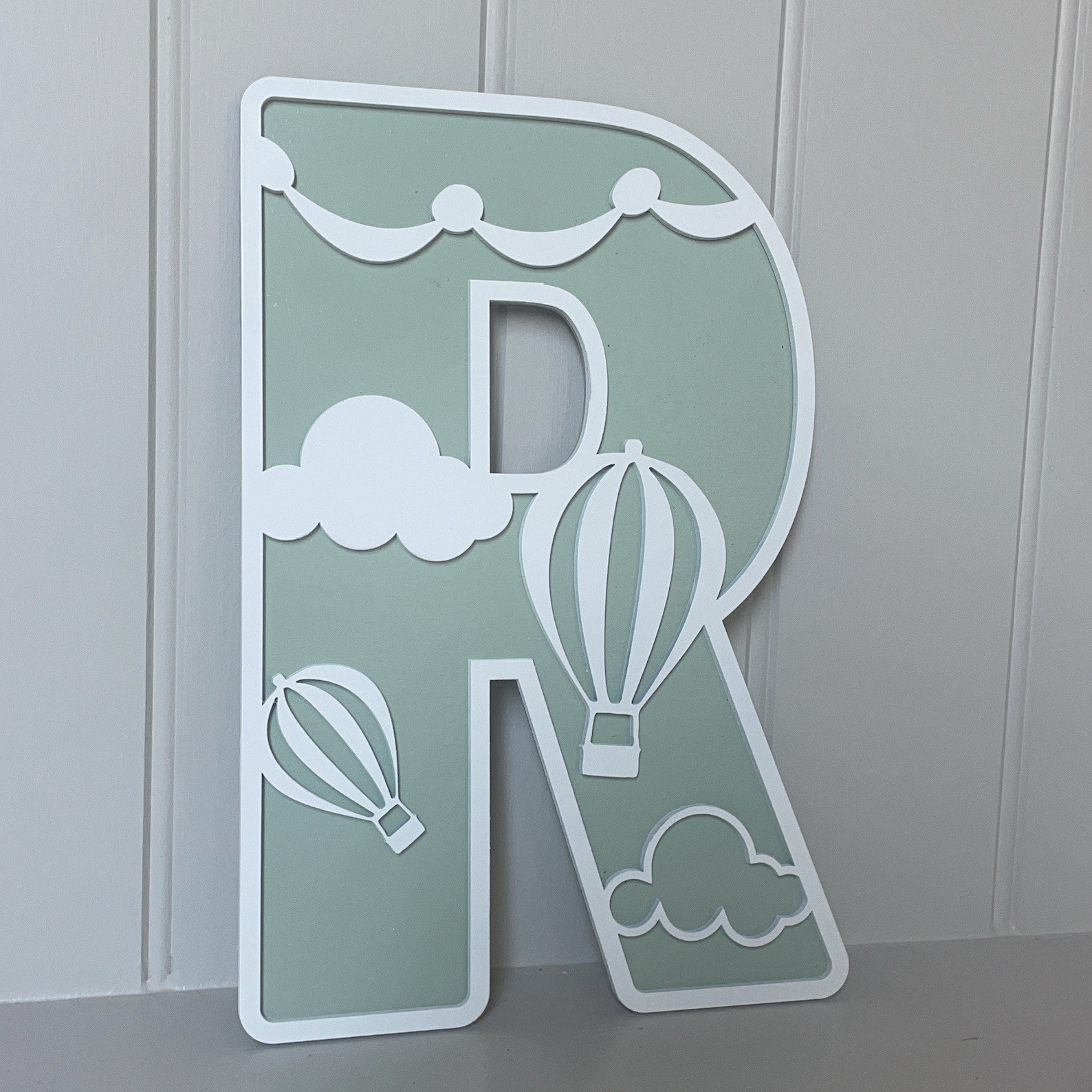 Hot Air Balloon Letters XL Nursery Wall Sign Alphabet - Etsy