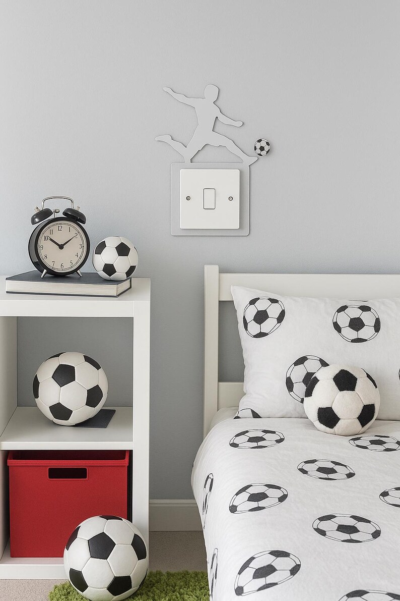 Football Themed Light Switch Surround - Sports Room Decor - Etsy