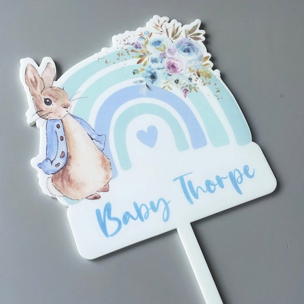 Peter Rabbit Cake Topper - Etsy