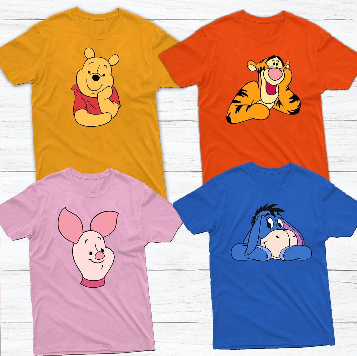 Winnie the Pooh characters shirt Disney group shirts Best | Etsy
