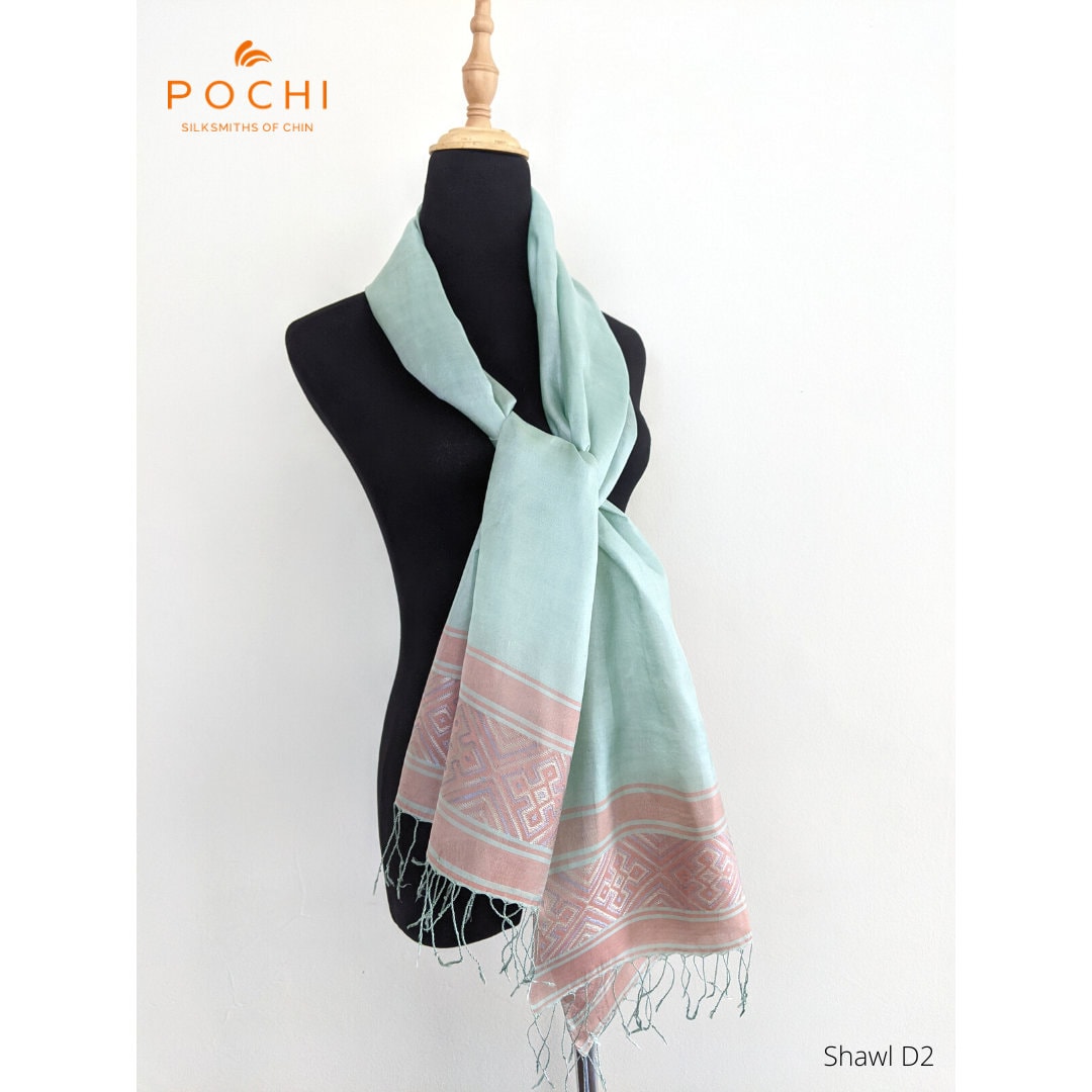 Mulberry Handmade Silk Scarf, Hand Woven Scarf With Fringe, Designer ...