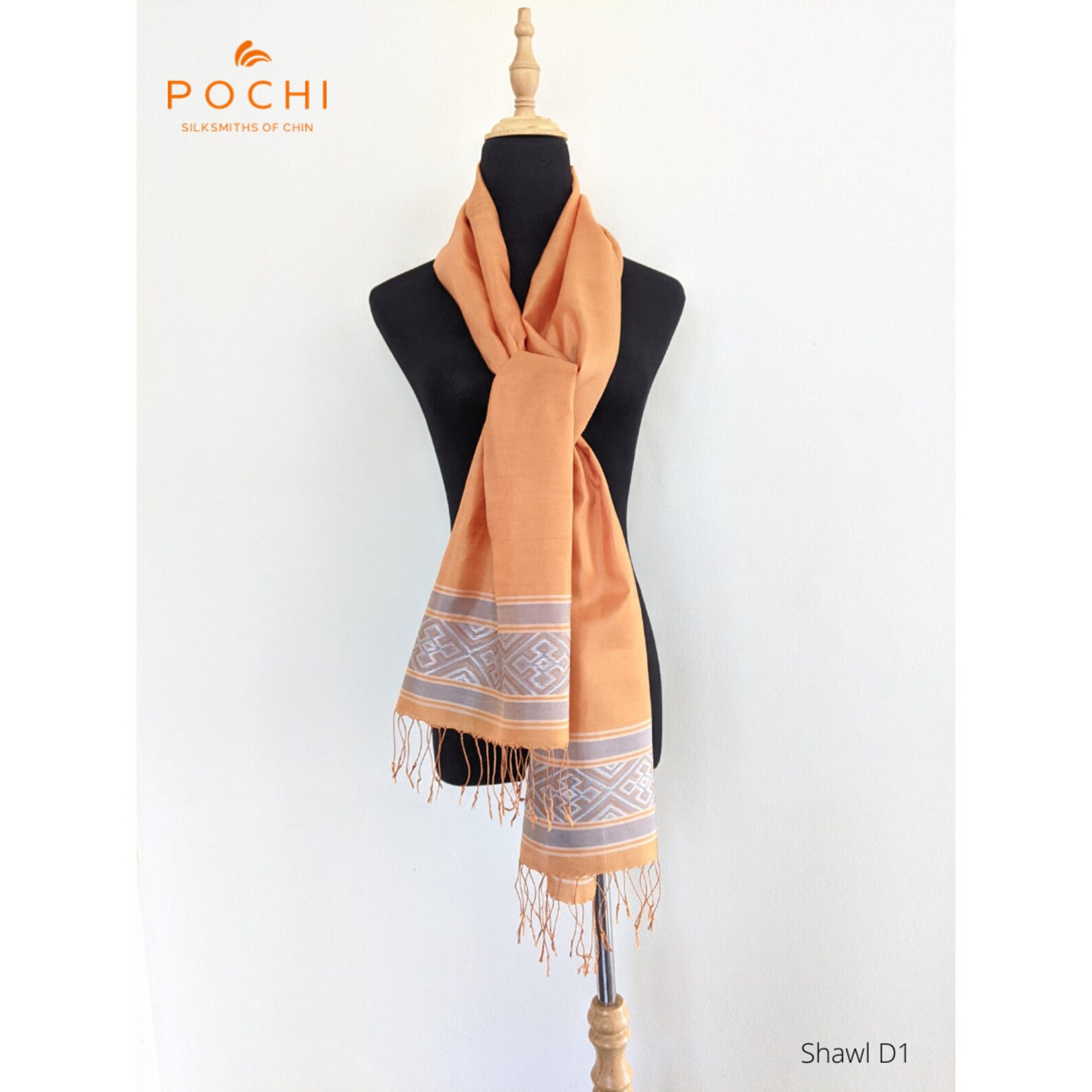 Mulberry Handmade Silk Scarf, Hand Woven Scarf With Fringe, Designer ...