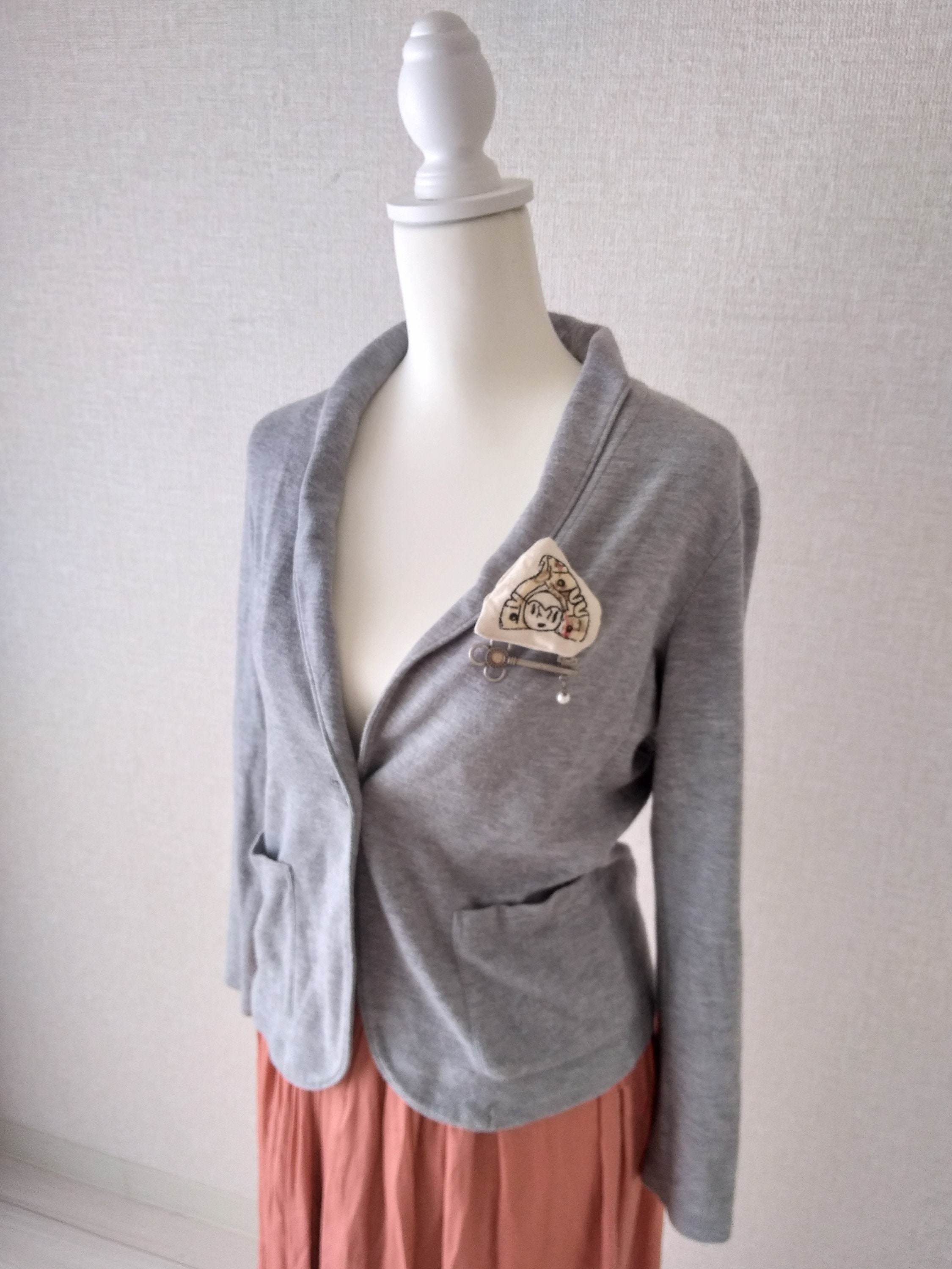 Beige Japanese Ancient Jomon Face Handle. Multi-purpose - Etsy