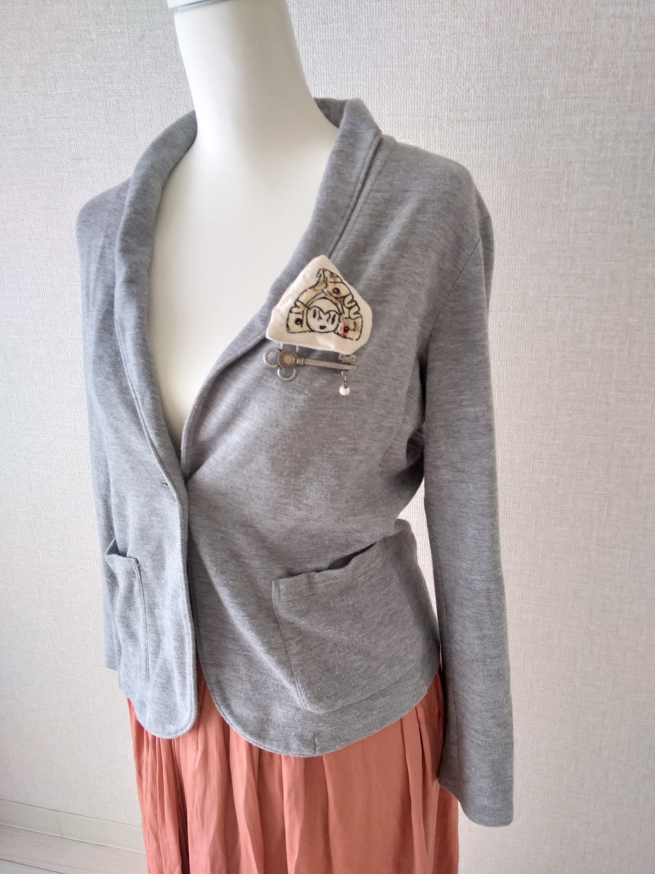 Beige Japanese Ancient Jomon Face Handle. Multi-purpose | Etsy