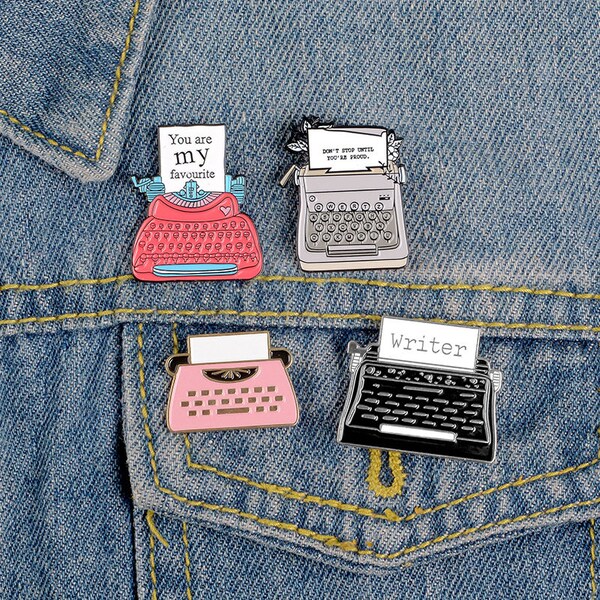 Writer Enamel Pin - Etsy