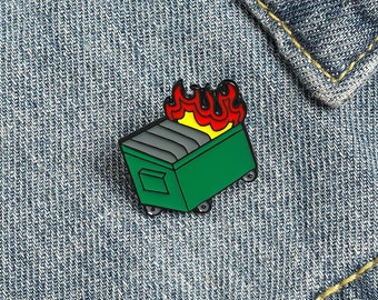 Enamel Trash Can - Etsy