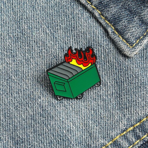 Trash Enamel Pin - Etsy