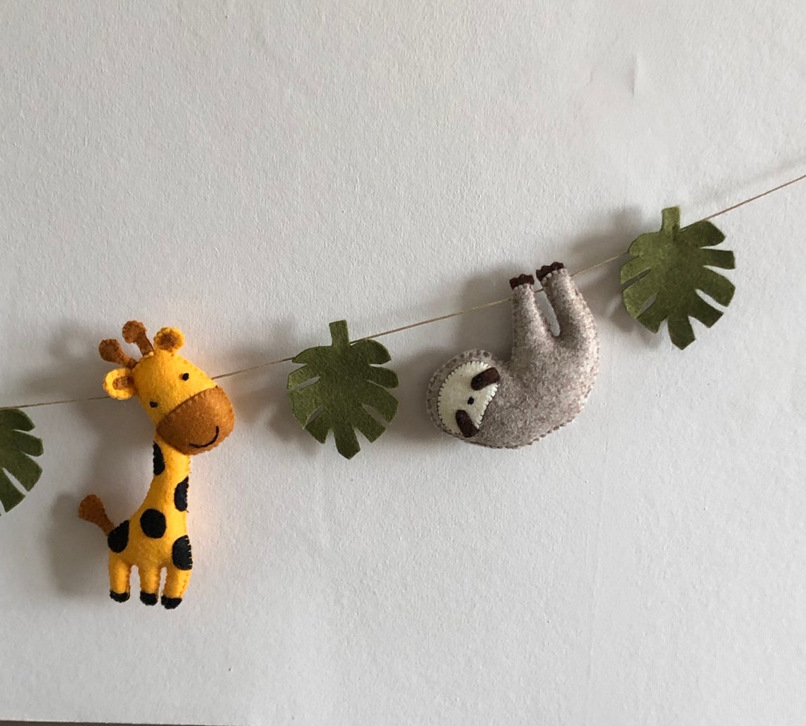 Nursery Garland Safari Garland Animal Garland Jungle | Etsy UK
