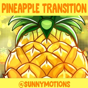Animated Twitch Discord Stinger Transition / Pineapple Falling Stream ...