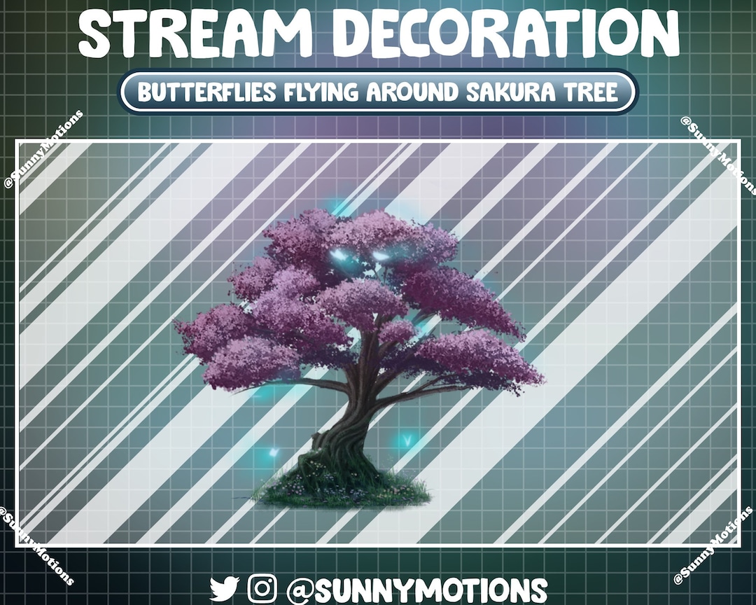 Animated Twitch Overlay Decoration: Butterfly Bliss Flying Around ...